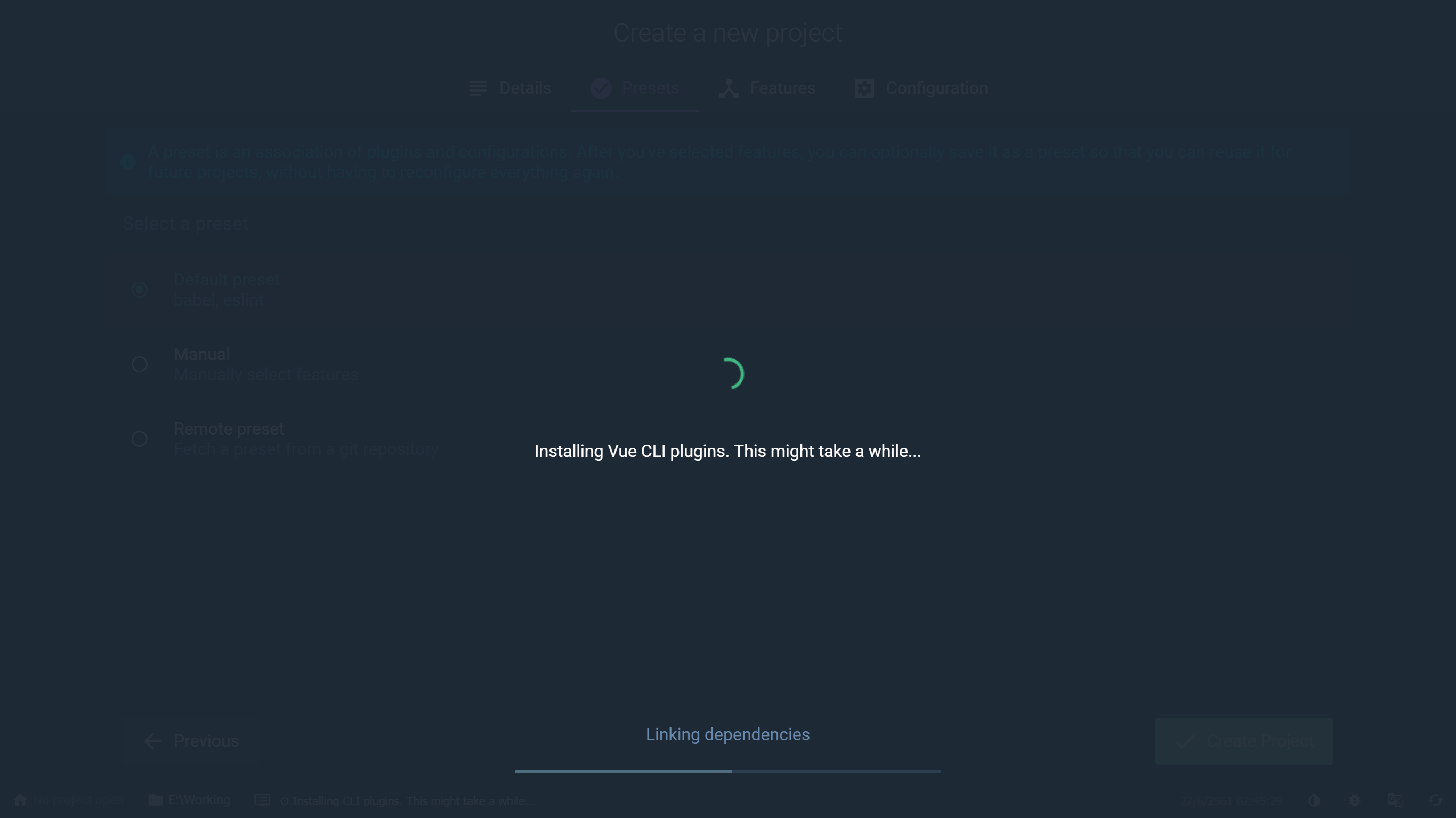 แค่คลิกๆ สร้างโปรเจค Vue.js ด้วย CLI 3 GUI ง่ายกว่านี้มีอีกไหม!?! | by ... แค่คลิกๆ สร้างโปรเจค Vue.js ด้วย CLI 3 GUI ง่ายกว่านี้มีอีกไหม!?! | by ...