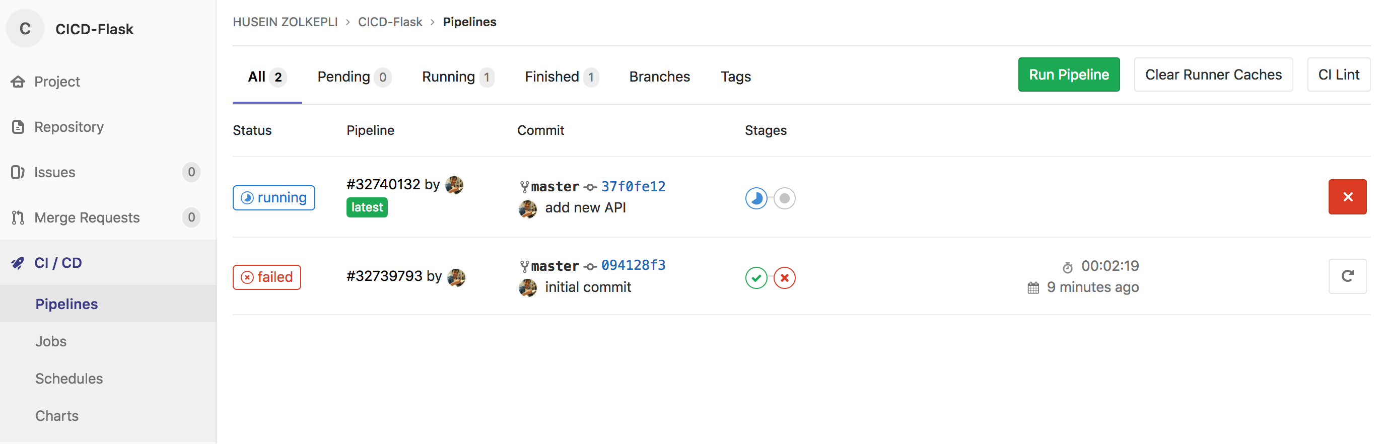 How to CI & CD Flask app using Gitlab CI | by Husein Zolkepli | Medium