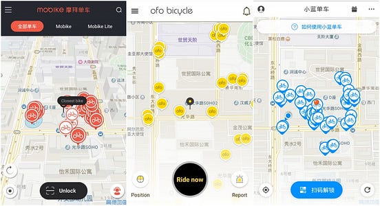 Bike-sharing app comparison: Mobike vs. ofo vs. Bluegogo | by All Tech Asia | All Tech Asia | Medium
