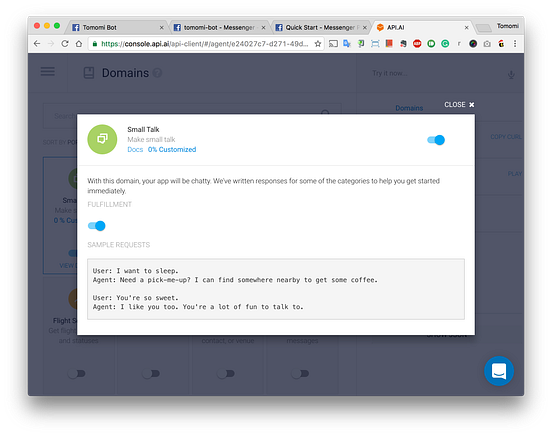 Creating a Simple Facebook Messenger AI Bot with API.ai in Node.js | by Tomomi Imura | Dev Tutorials