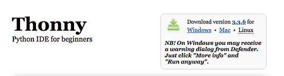 Thonny — идеальная IDE для новичков Python | by Jenny V | NOP::Nuances of Programming | Medium