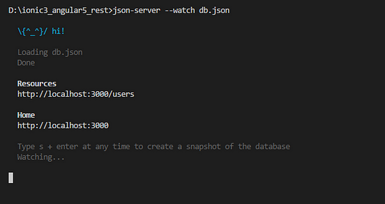 Create Rest Api With Json Server And Consume In Angular 5 Client Using Ionic 3 Application