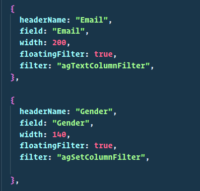 [2] Ag-Grid — default and custom sorting, filtering | by Codalyze Tech | Codalyze | Medium