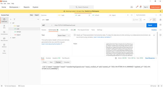 ใช้ Laravel และ Json Web Tokens Jwtทำ Web Authentication By