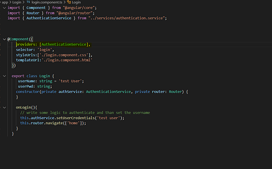 A singleton service in Angular. a way to share data and functionality ...