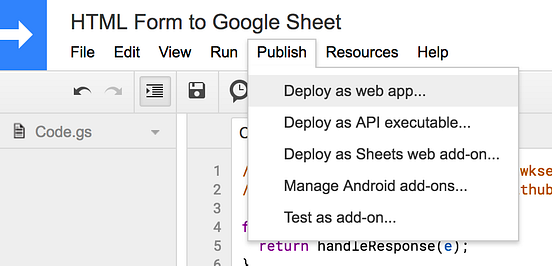 How to Submit an HTML Form to Google Sheets…without Google Forms | by ...