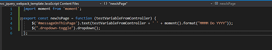 Asp Mvc Core 2 2 — No Spa With Webpack 4 Jquery