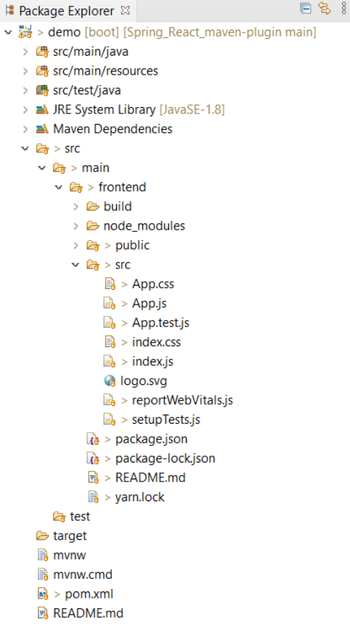 Run React and SpringBoot on same port|Package react with spring ...