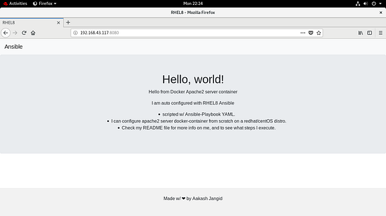 Integrating Ansible And Docker Deploying A Apache2 Docker Container