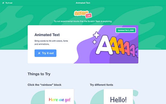 Scratch Lab: Extending Creative Possibilities and Play | by The Scratch ...