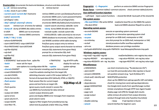 Cheatsheet Nmap 6 / Hping3 / Sqlmap | by Josmell Chavarri | Medium