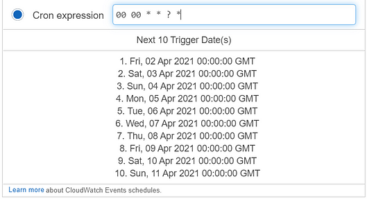 Building A Simple Scheduled Task With Aws Using Lambda Function And