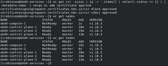 Guide: Installing an OKD 4.5 Cluster | by Craig Robinson | ITNEXT