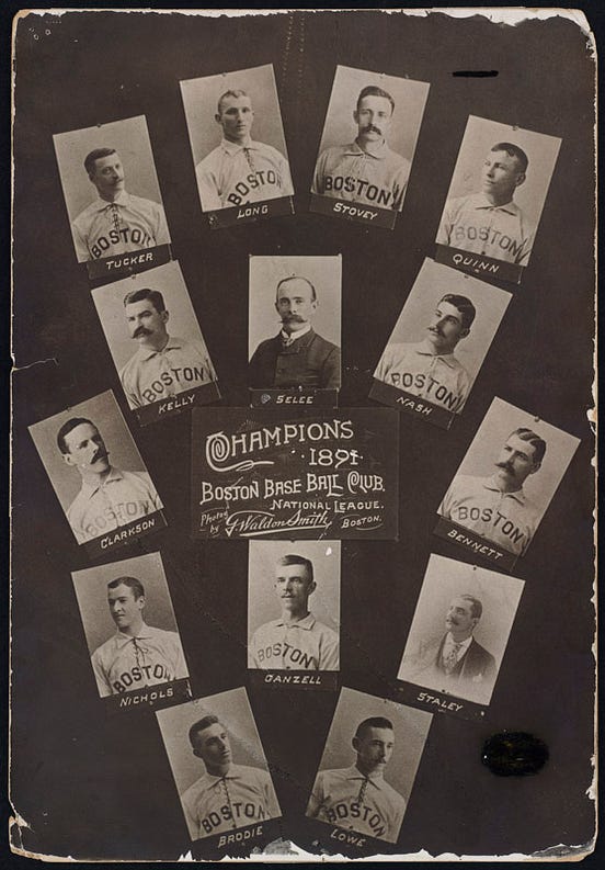 A Pictorial Chronology of Baseball in the 19th Century, Part 17: 1891 ...