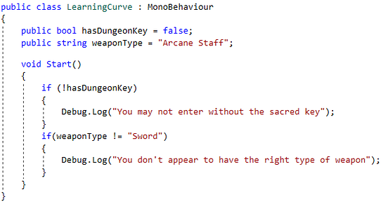If-else Statements — Unity C#. If-else statements are the most common ...