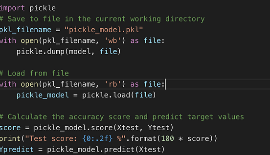 how to save your sklearn models | Analytics Vidhya