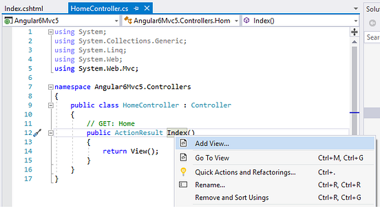 How to create an ASP.NET MVC 5 project with Angular 6 in Visual Studio Part 1 | by Lester | ASP ...