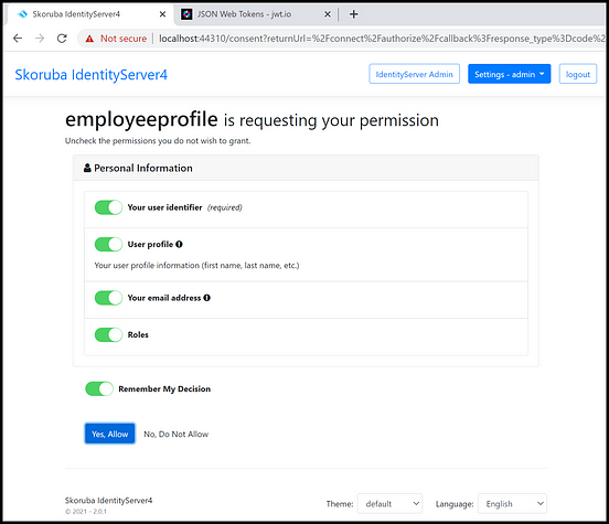 Secure Angular 11 With Jwt And Identityserver4 Admin Ui Scrum And Coke 8514