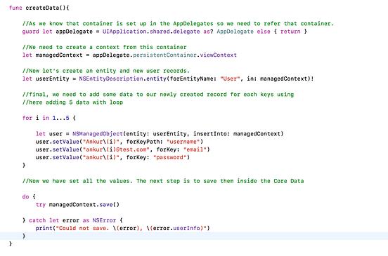 Core Data (CRUD) with Swift 4.2 for Beginners | by Ankur Vekariya | Medium