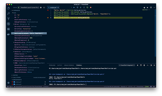 Running And Debugging Powershell Core Scripts On Macos And Linux By Sébastien Bertrand Medium