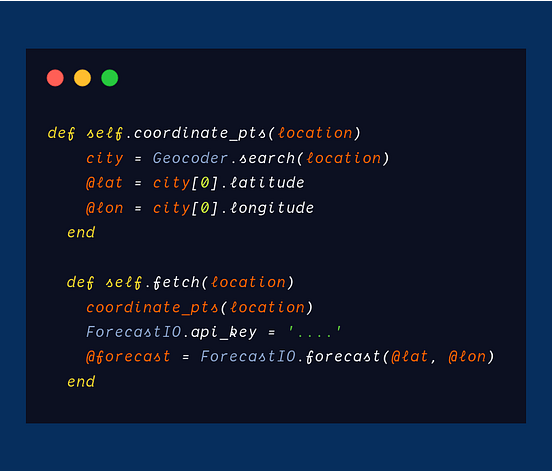 CLI Ruby gem with Dark Sky API. This week I finished my first project ...