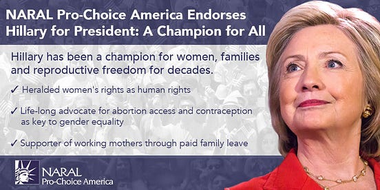 5 Reasons Why NARAL Pro-Choice America Is Endorsing Hillary Clinton ...
