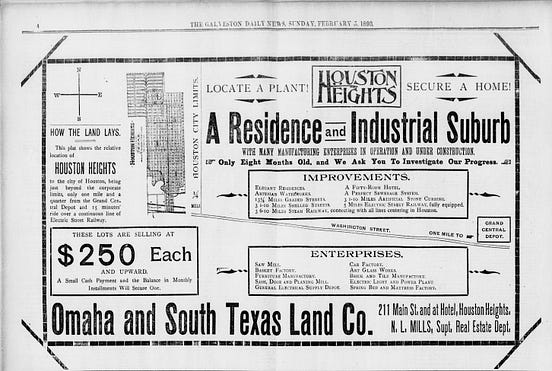 Mapping Houston Heights — Houston’s First Suburb | by Texas General ...