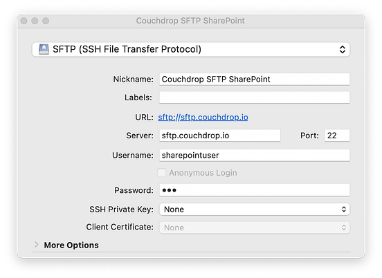 How to use SharePoint as FTP / SFTP server | by Jayden Bartram | Couchdrop | Medium