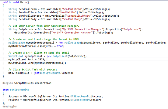 Send Mail using script Task.. Send Mail Task: | by mayuri budake | Medium