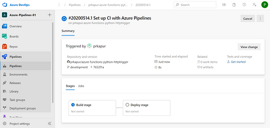 Azure Python Functions — Ci Cd Pipeline From Github To Functions App
