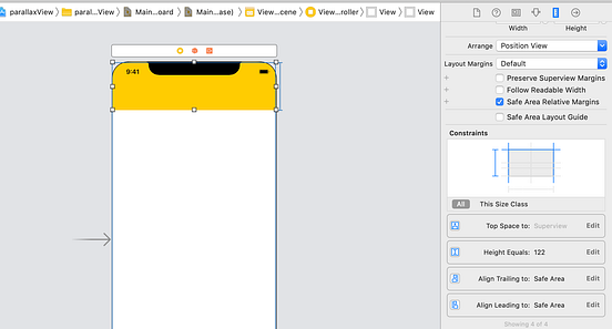 Parallax effect using NSLayoutConstraint in Swift 4 | by ANANTHA KRISHNAN K G | Medium