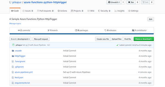 Azure Python Functions — Ci Cd Pipeline From Github To Functions App