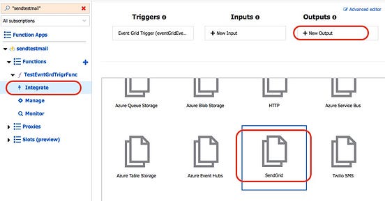 Tutorial to setup Azure EventGrid Topic to call Azure Function, that triggers a Sendgrid email ...