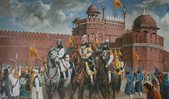 Nishan Sahib — Flag of the Khalsa — Over India’s Red Fort on Republic ...
