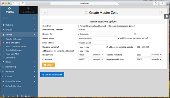 DNS Server with Webmin | by Leandro Almeida | Medium