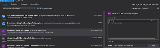 ASP.Net Core 2 with SignalR and React-Redux — A simple Example | by James Dale | Medium