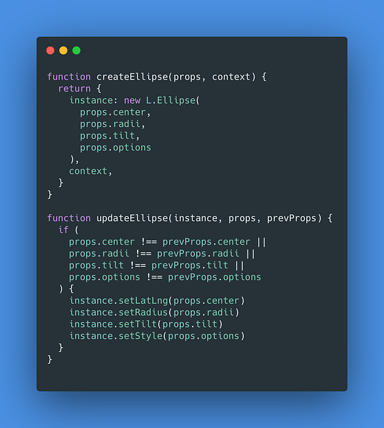 How to Create a Custom Layer Component in React-Leaflet v3 with Leaflet.Ellipse | by Josh Harris ...