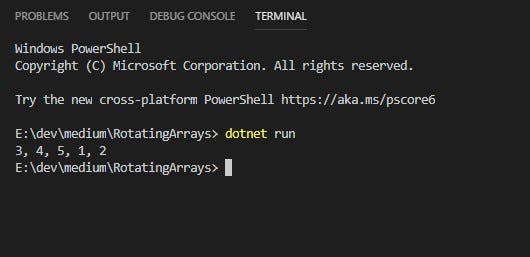 Rotate an array — C#. Array rotation is when you move array… | by Senad ...