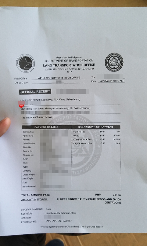 How to renew your Motorcycle Registration In Cebu City, Philippines ...