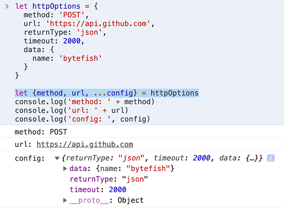 Usages of spread syntax and rest parameters in JavaScript. | bytefish | JavaScript in Plain English