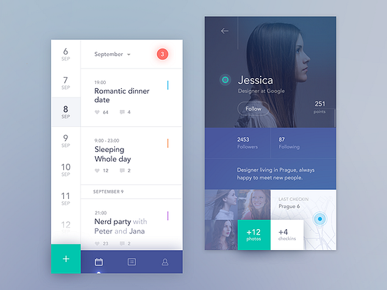 Calendar Design Inspiration. via Muzli | by Muzli | Muzli - Design ...