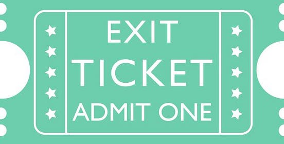 Five Key Components Of Exit Tickets - dem plates - Medium