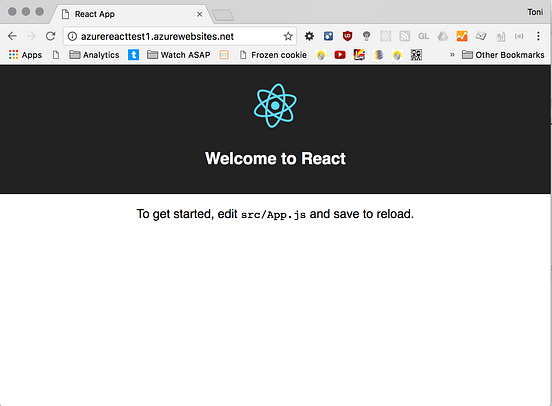 Deploying create-react-app on Microsoft Azure | by Toni Petrina | Medium