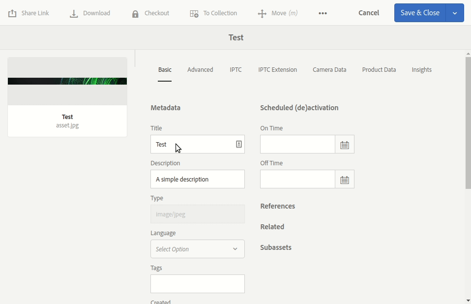 AEM: Custom metadata forms for Assets | by Theo Pendle | Medium