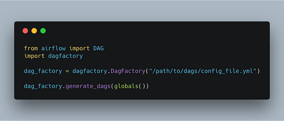 dag-factory: generate Airflow DAGs from YAML | by Adam Boscarino | Medium