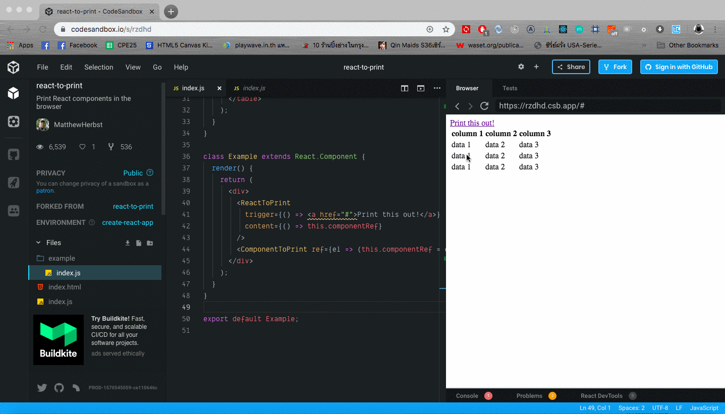 สั่ง Print React Component บน Browser แบบง่ายๆด้วย React-to-Print | by ...