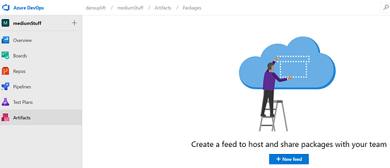 Creating NuGet packages in Azure DevOps with Azure Pipelines and YAML | by Dan Cokely | Medium