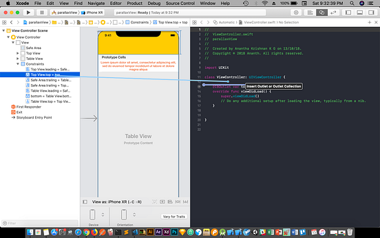 Parallax effect using NSLayoutConstraint in Swift 4 | by ANANTHA KRISHNAN K G | Medium