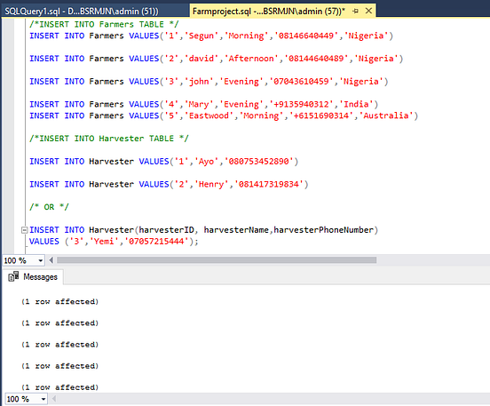 SQL PART 1: Using SQL to build a real life farm management database in ...