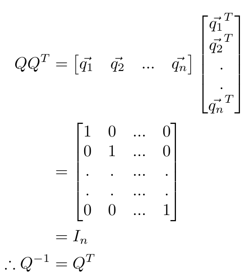 A Quick Introduction to Orthonormal Matrices | by Suraj Krishnamurthy | Medium